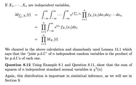 solved question 8 11 ﻿find the moment generating function of