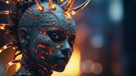 premium ai image majestic modern art macro photography unreal engine