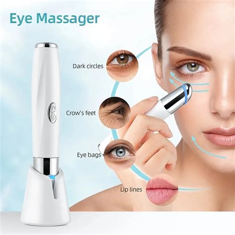 Eyes And Lip Massage Stick With Heated Compress Vibration Eye