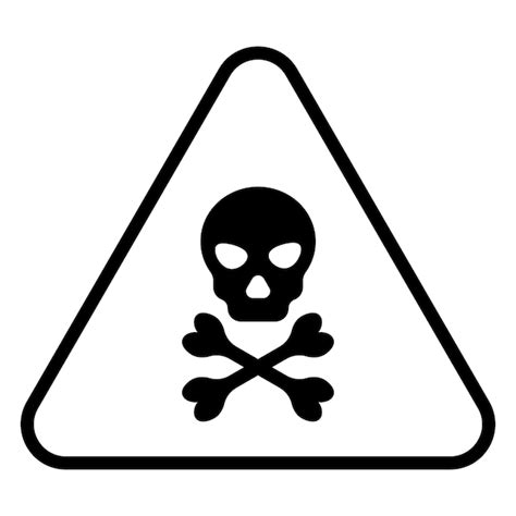 Premium Vector Danger Sign Warning Symbol Set Atomic Danger Icon