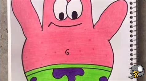 اموزش نقاشی کشیدن پاتریک با دست فیلو