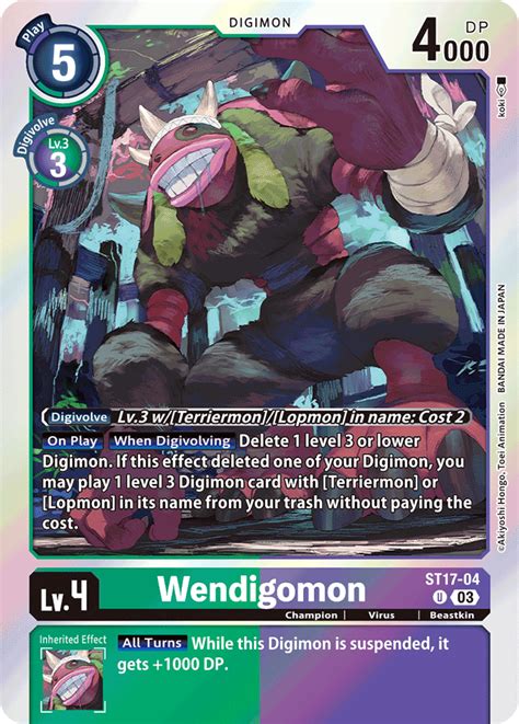 Wendigomon St17 04 Uncommon Phoenix Reborn