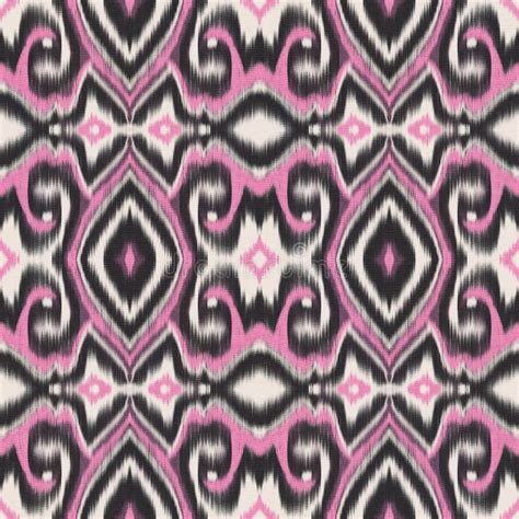 Seamless Ikat Pattern Stock Illustration Illustration Of Folklore
