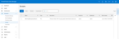 Using Scripts With Policies Data Protection Hub