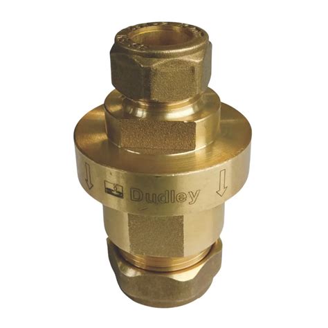 Thomas Dudley Ltd Dn15 Brass Compression Reducing Pipe Interrupter 22mm
