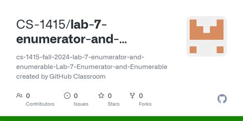 Github Cs 1415lab 7 Enumerator And Enumerable Starlink200 Cs 1415
