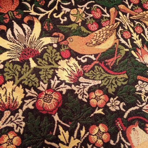 William Morris Tapestry Woven Upholstery Fabric Featuring The Famous