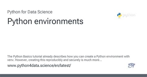 python environments python for data science 24 3 0