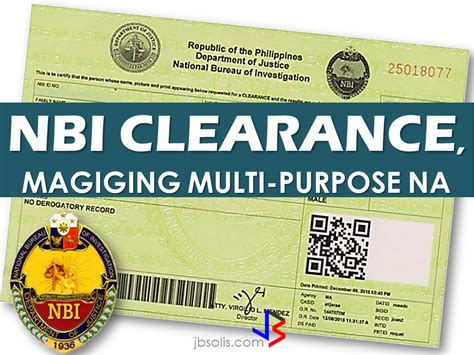 Multi Purpose Clearance In Nbi At Andres Lowe Blog