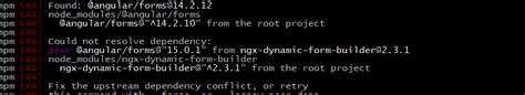 Angular 14 Dependecy Update · Issue 213 · Endykaufmanngx Dynamic Form