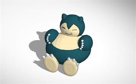 3d Design Snorlax Bean Bag Tinkercad