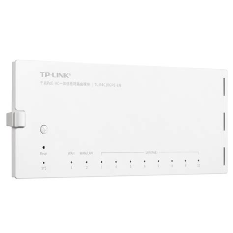 Tl R4010gpe En 千兆poe·ac一体信息箱路由模块 Tp Link官方网站