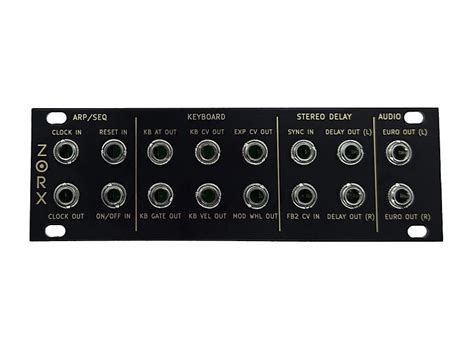 Zorx Electronics 1u Through Cable Routing Module Demo Reverb Uk
