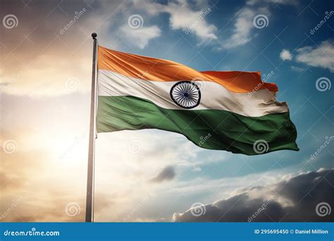Indian Flag India Symbol With Copy Space Stock Illustration