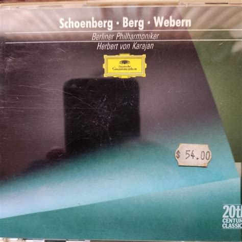 Rare 3cd Box Set Schoenberg Berg Webern Karajan Bpo Dg 427 424 2 1985