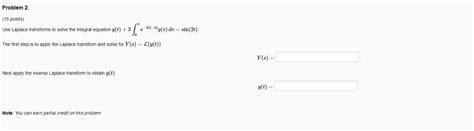 Solved Problem Points Use Laplace Transforms To Chegg