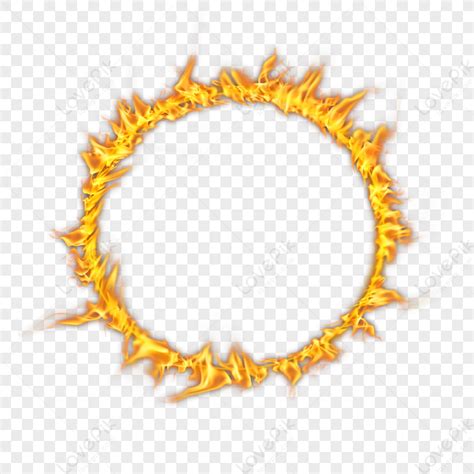 Round Burning Hot Small Fire Flame Circle Small Fire Ring The Fire Circle Hot Fire Fire