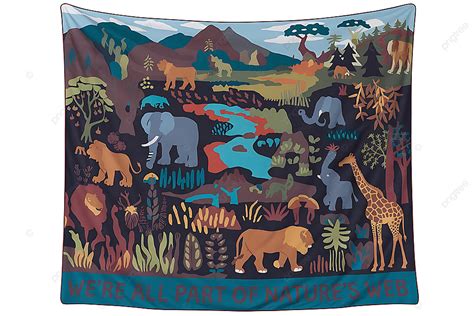 Biodiversity Symbolized In Tapestry Of Life Background Biodiversity