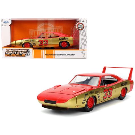 1969 Dodge Charger Daytona 33 Red And Gold Metallic With Graphics