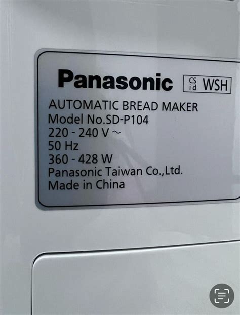 Panasonic Automatic Bread Maker Model Sd P104 Tv And Home Appliances Kitchen Appliances