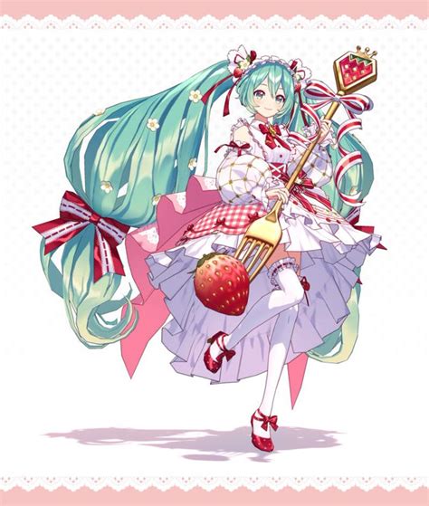 Artstation Hatsune Miku 15th Anniversary Strawberry Miku Hatsune