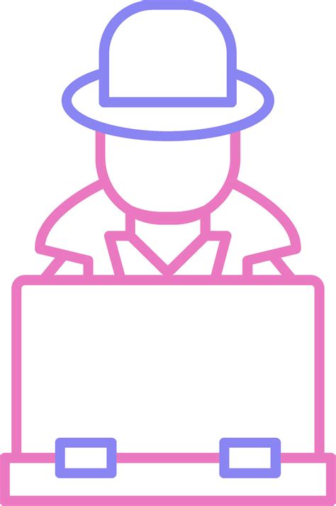 Hacker Linear Two Colour Icon 37797464 Vector Art At Vecteezy