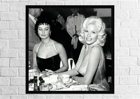 Jayne Mansfield Poster Sophia Loren Print Etsy Uk