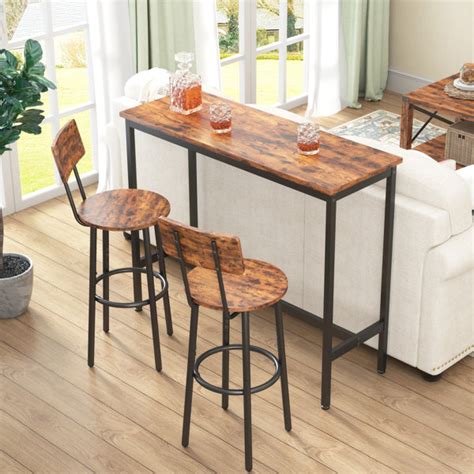 Stories Bar Table Set Bar Table With Stools Pub Table Set Breakfast Nook Wayfair
