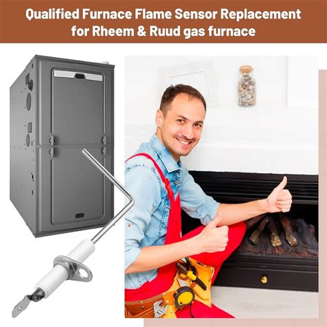 Flame Sensor Fit For Rheem Furnace Igniter Sensing Rod 3 Pack Ebay