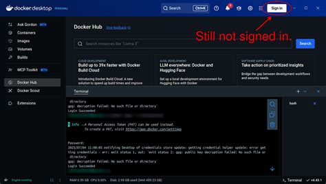 Cant Login To Docker Desktop Personal For Linux Docker Desktop