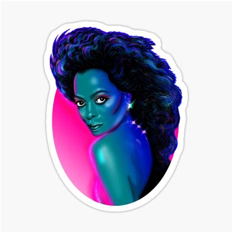Blue Diana Sticker For Sale By Hellovonk Redbubble
