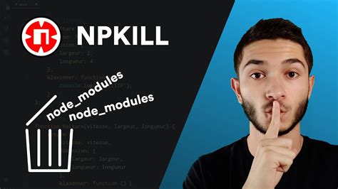 comment supprimer nos vieux node modules npkill youtube