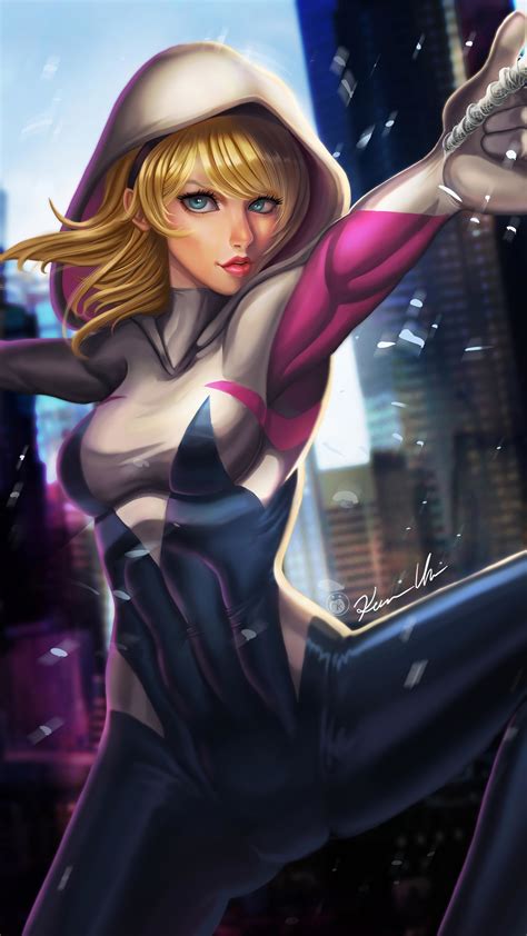Gwen Stacy Superheroes Artist Artwork Digital Art Hd 4k
