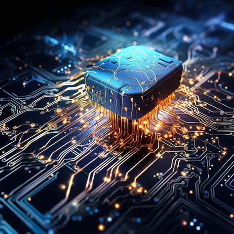 Premium Ai Image Big Data Technology Cyberspace Motherboard Microchip Circuit Board Computer