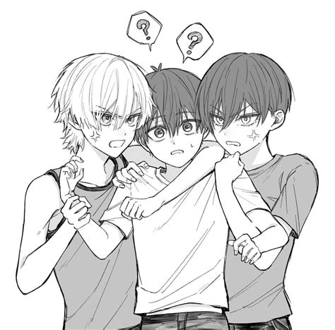 Isagi Yoichi Michael Kaiser And Itoshi Rin Blue Lock Drawn By Zttin