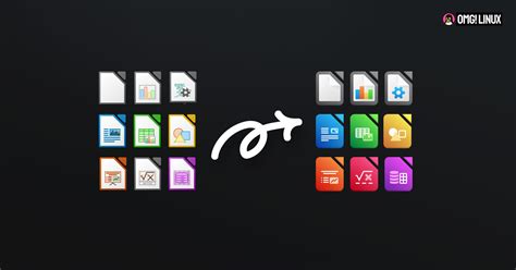 libreoffice s new app icons make a bold impression omg linux