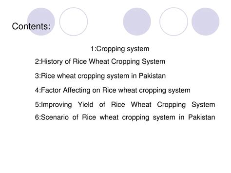 PPT - Rice-Wheat Cropping System PowerPoint Presentation, free download - ID:4780030