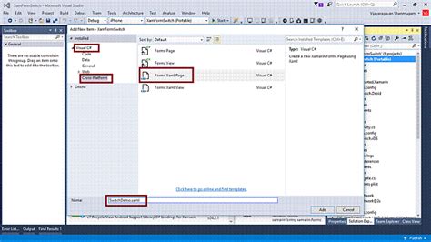Switch Control In Xamarinforms Application For Android And Uwp