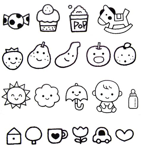 귀여운 캐릭터 도안 쉬운 그리기 두들아트 쉬운 스케치