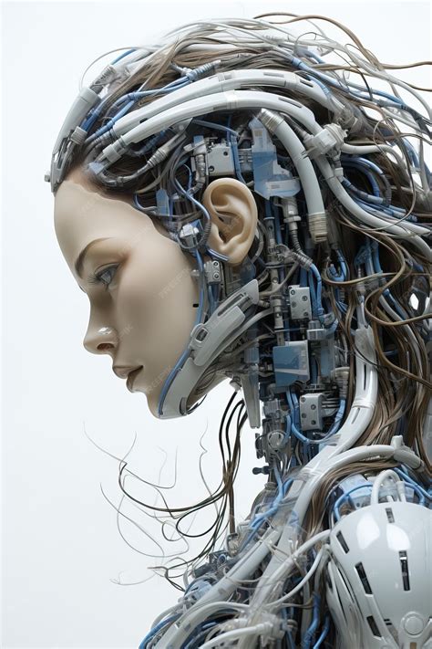 premium ai image a side view of a robot