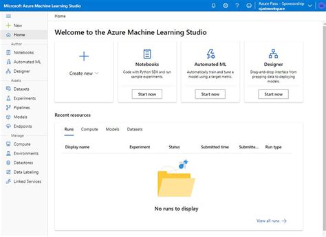 Azure Machine Learning Create Workspace For Machine Learning
