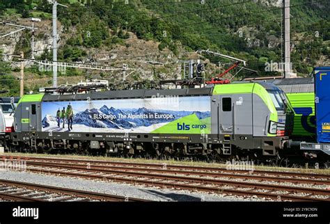 Bls Class 475 Cargo Locomotive 475 424 At Brig Valais Switzerland