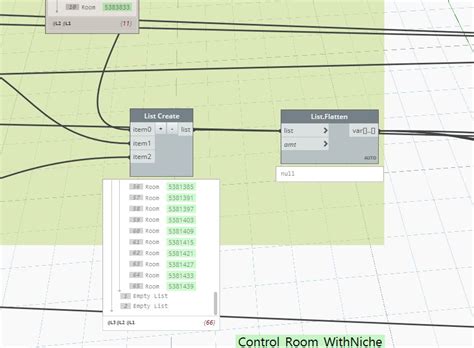 List Create Node Return NULL Lists Logic Dynamo