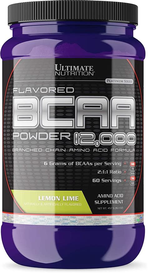 Ultimate Nutrition Flavored BCAA Powder 12,000, Amino Acids Supplements ...