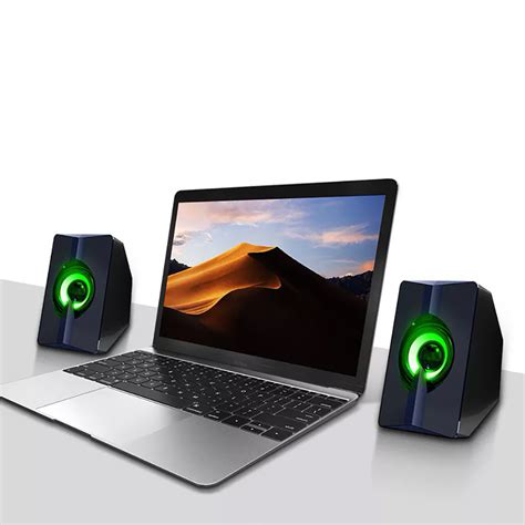 S5 2 0 Computer Speakers With Led Backlight 6w Rms 20hz 20khz 4ohm Interlook