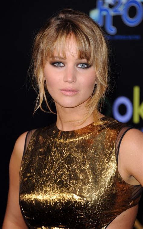 Sexy Prom Dress Jennifer Lawrence Wearing A Gold Halter Gown At The Los Angeles Premiere Of The