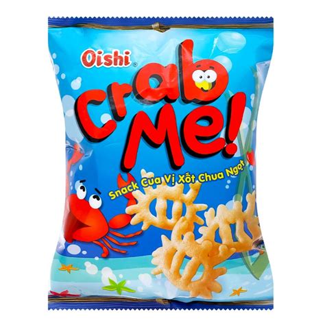 Oishi Spicy Crabs Snack Snack Al Gusto Di Granchio Da 40g American