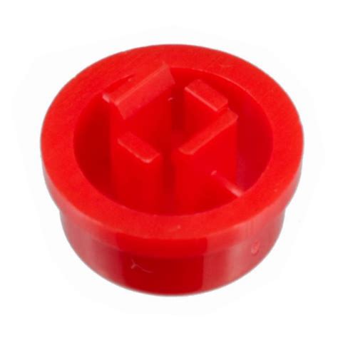 Capa Para Push Button Chave Táctil 12x12x73mm Vermelha Instituto