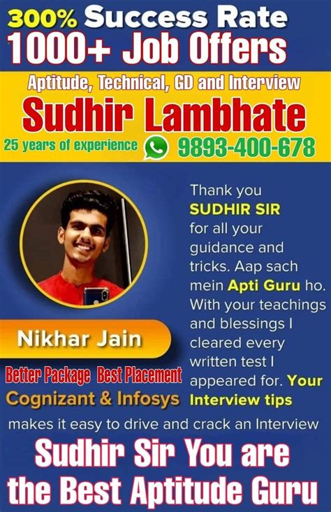 Sudhir Lambhate Posted On Linkedin