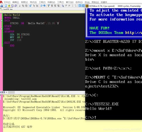 【汇编语言】汇编实验ide（集成开发环境）：radasm的安装和使用说明 csdn博客